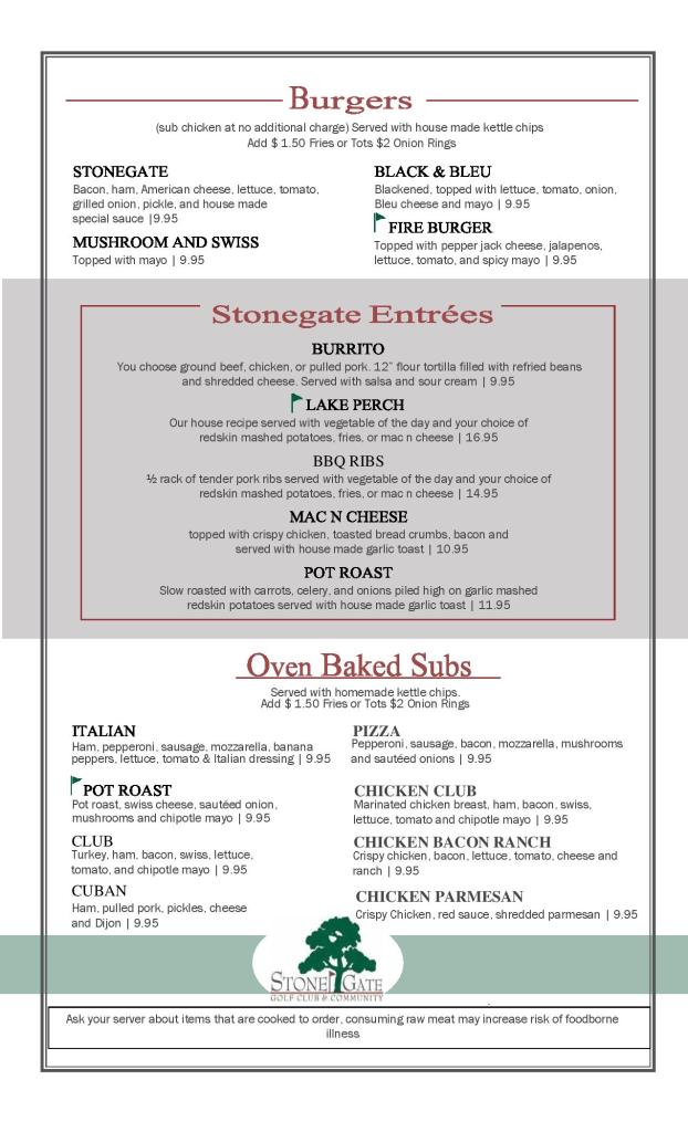 Bar & Grille - Stonegate Golf Club