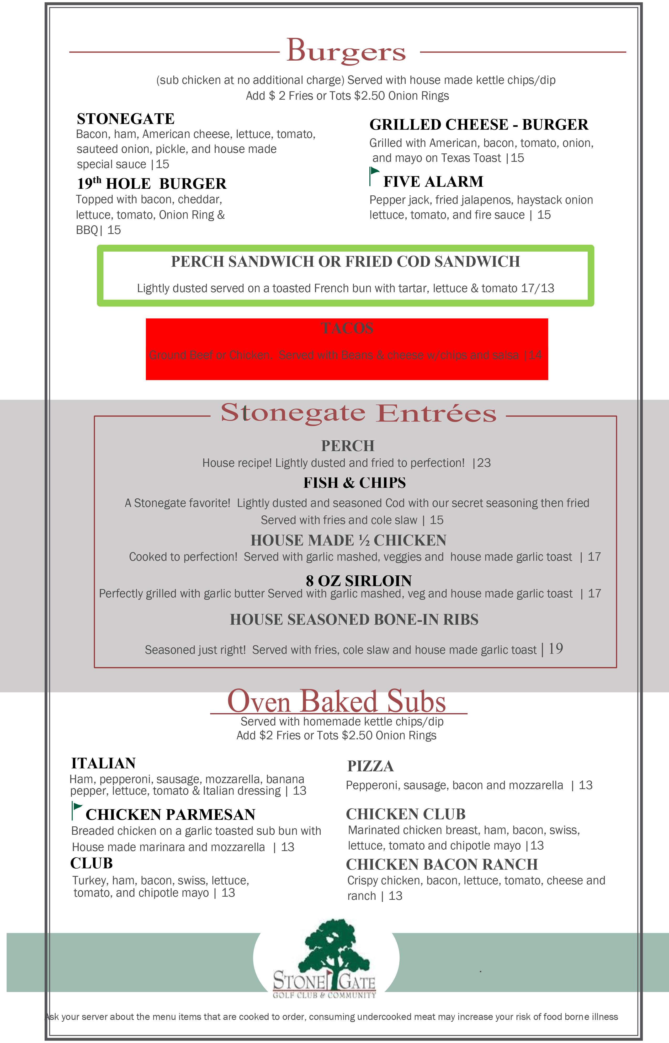 Bar & Grille - Stonegate Golf Club